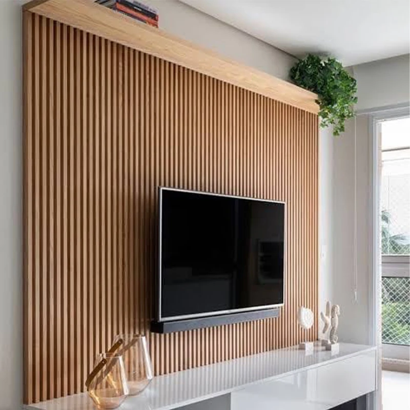 Interior Decoration WPC Fluted Wall Cladding Panel Wood Alternative ...