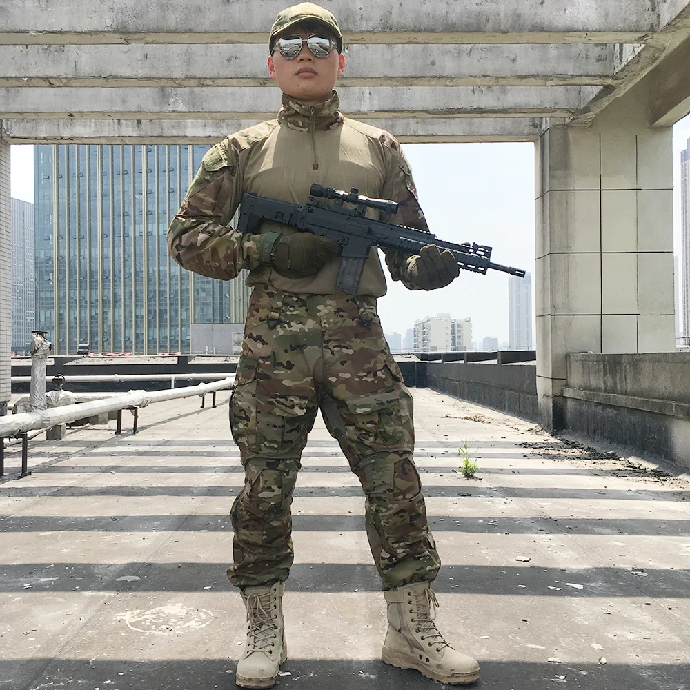 Outdoor Multicam Clothing Tactical Combat Uniform Shirt And Pants ...