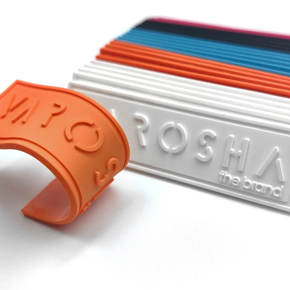 Custom 3D Embossed Logo Soft Raised Rubber PVC Silicone Label Patches ...