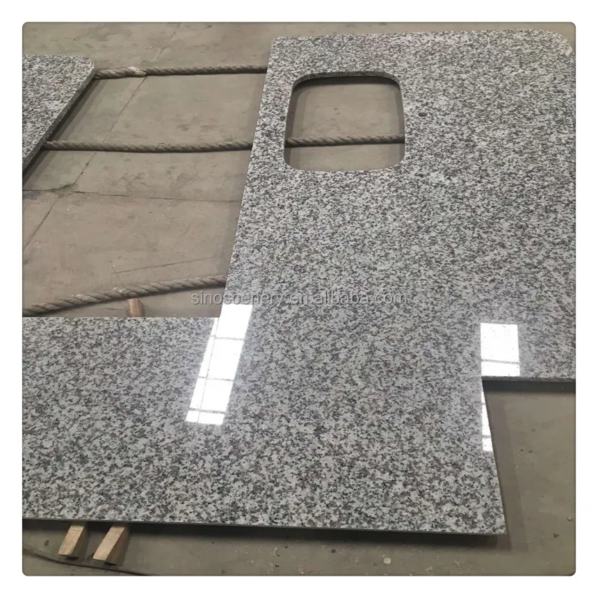 Solid Color Granite Countertop Grey Color With Prefab Sizes - Buy Solid ...