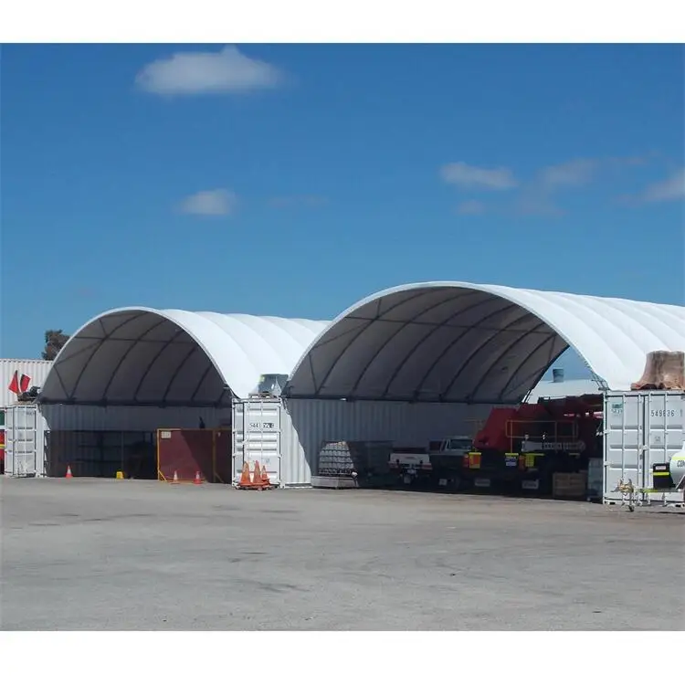 Container Dome Shelter with 650gsm PVC Cover & Steel Frame