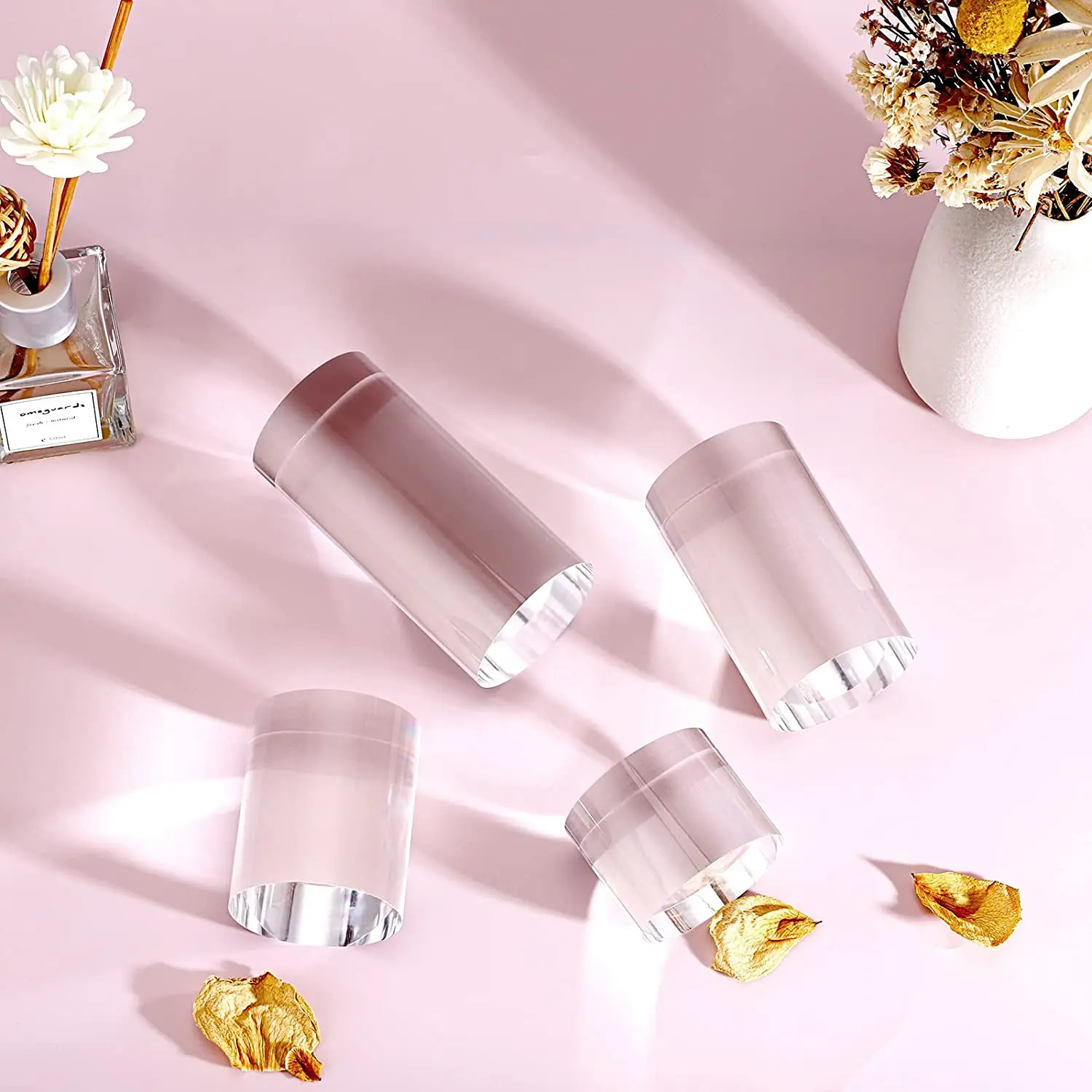 Custom Acrylic Display Stands - Transparent Cylindrical Props