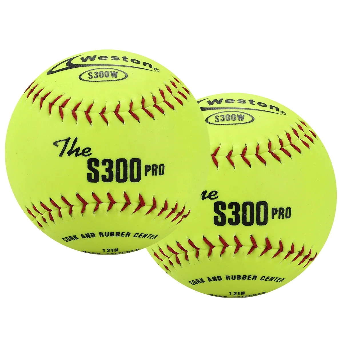 Weston S300Y S300W PRO High Grade Softballs - 12 Inch