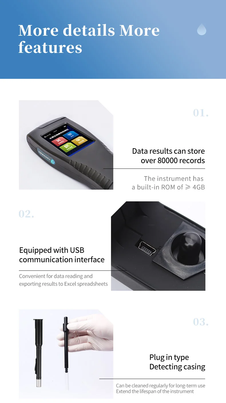 Portable Electronic Bioluminescence Photometer 220V Handheld Water ...