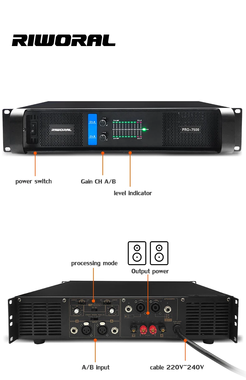 PRO4500 Audio Amplifier - High-Quality Power for Stage
