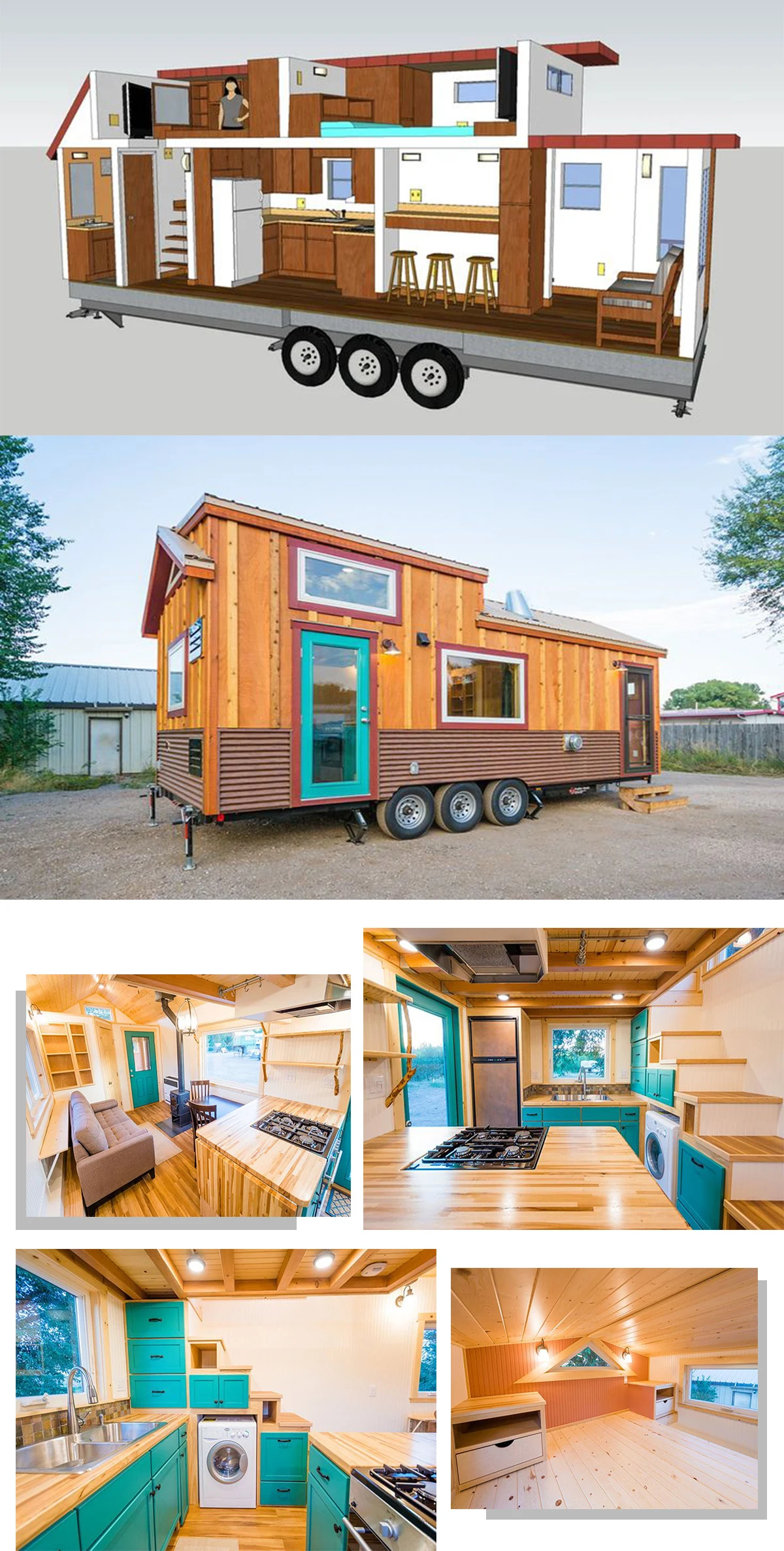 Prefab Modular Wooden Cabins Micro Family Travel Camper Caravan Trailer ...