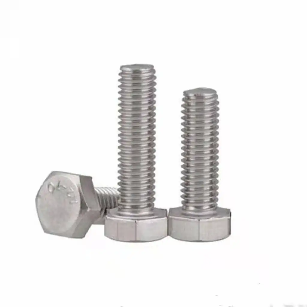DIN 933 DIN 931 Hexagon bolts stainless steel material SS304 SS316 A2-70 A4-80| Alibaba.com