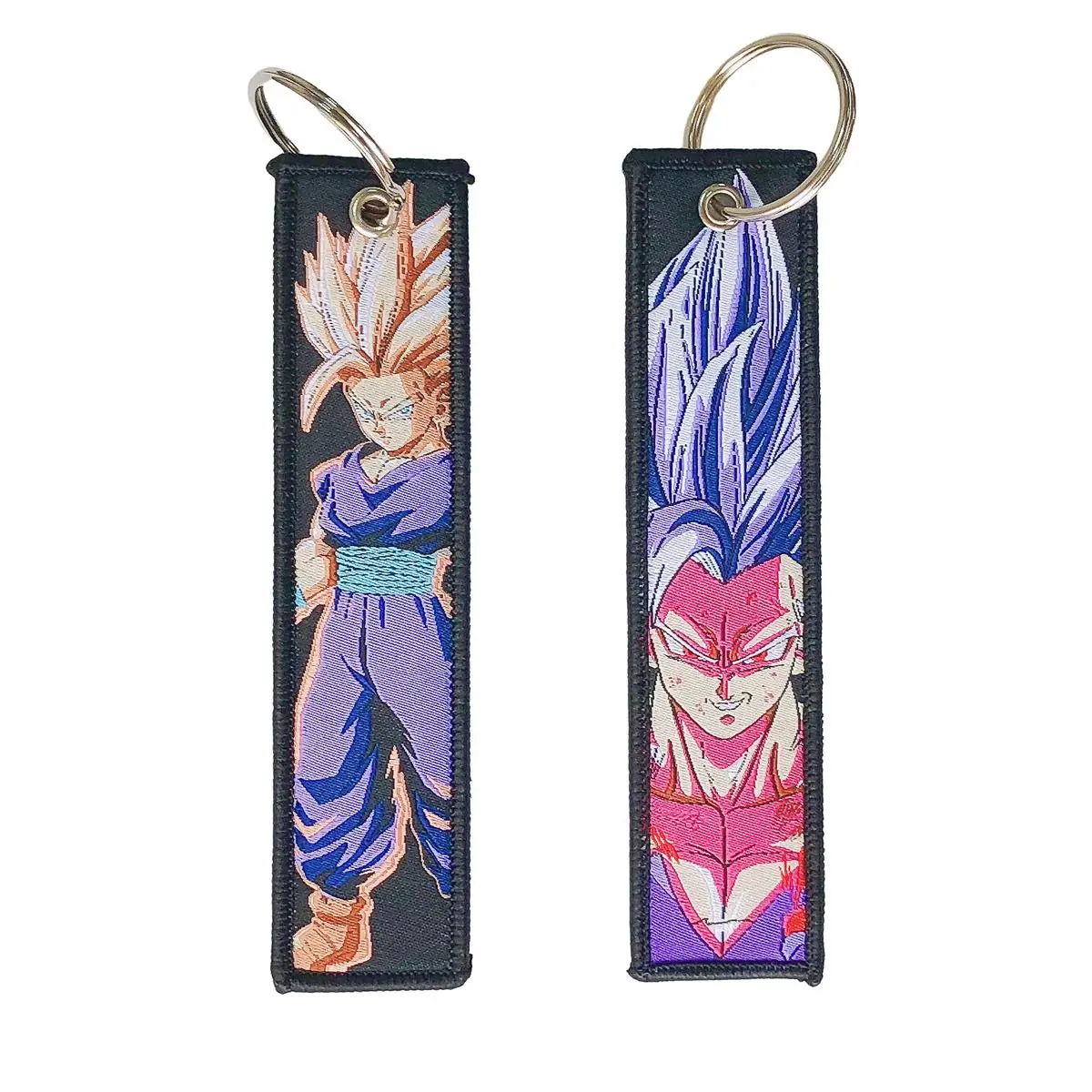 Wholesale Design Logo Fabric Anime Keychains/embroidery Key Chain ...