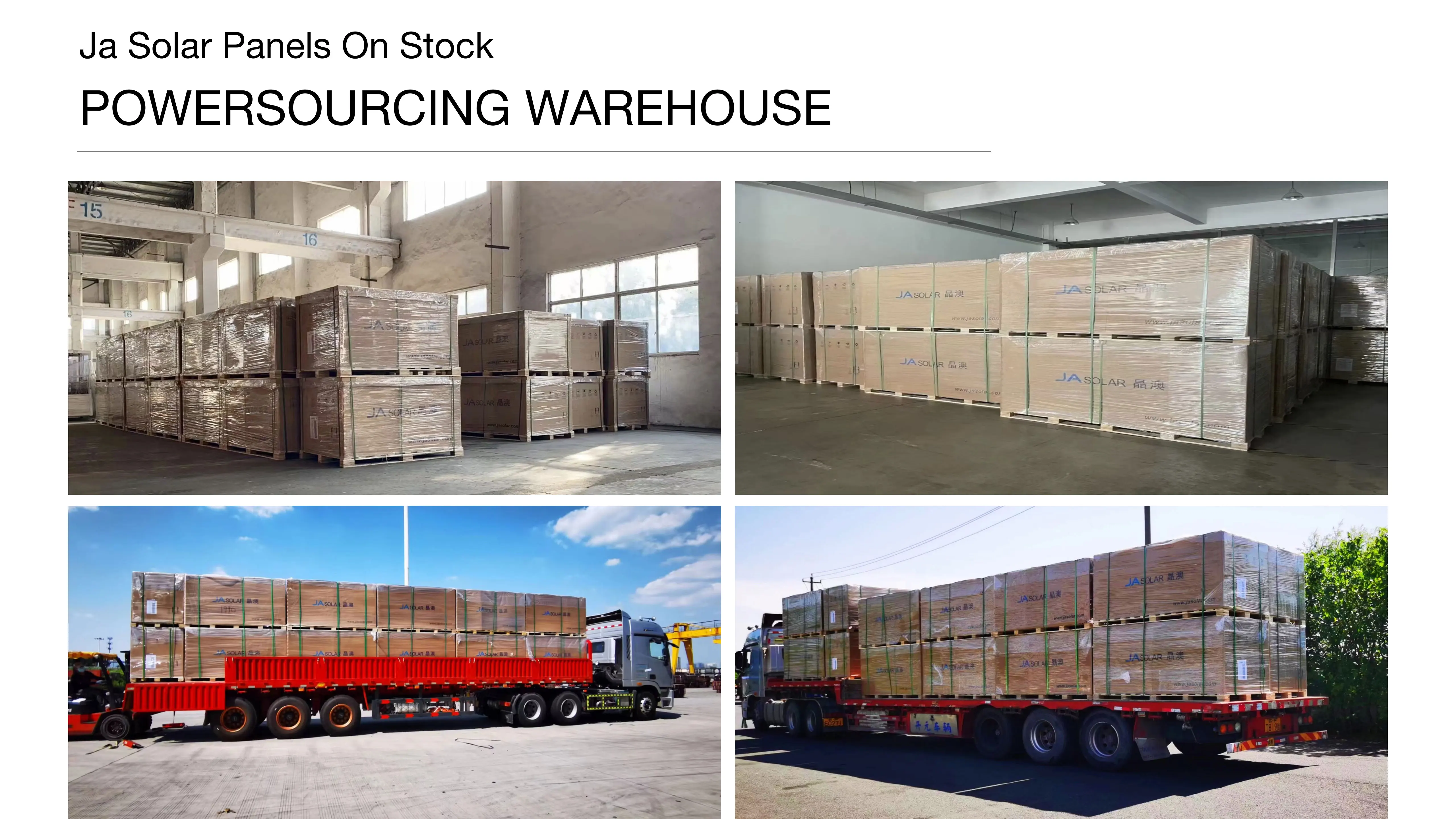 Ja Solar Mono Pv Module N-type All Black 430w 435w 445w 440w Bificial ...