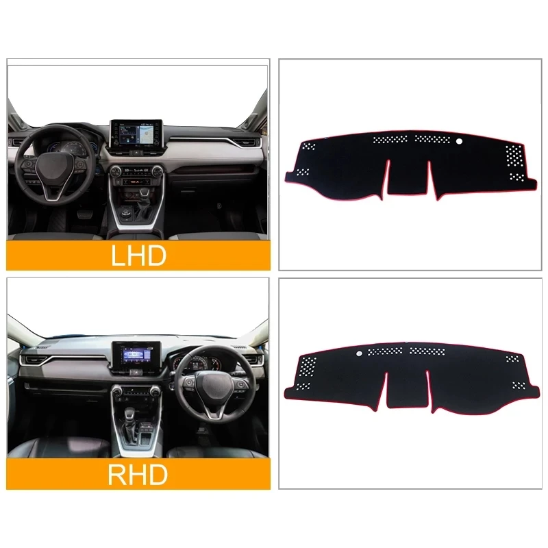 2024 Stylish PVC Leather Car Dash Mat - Anti-Slip & Heat-resistant