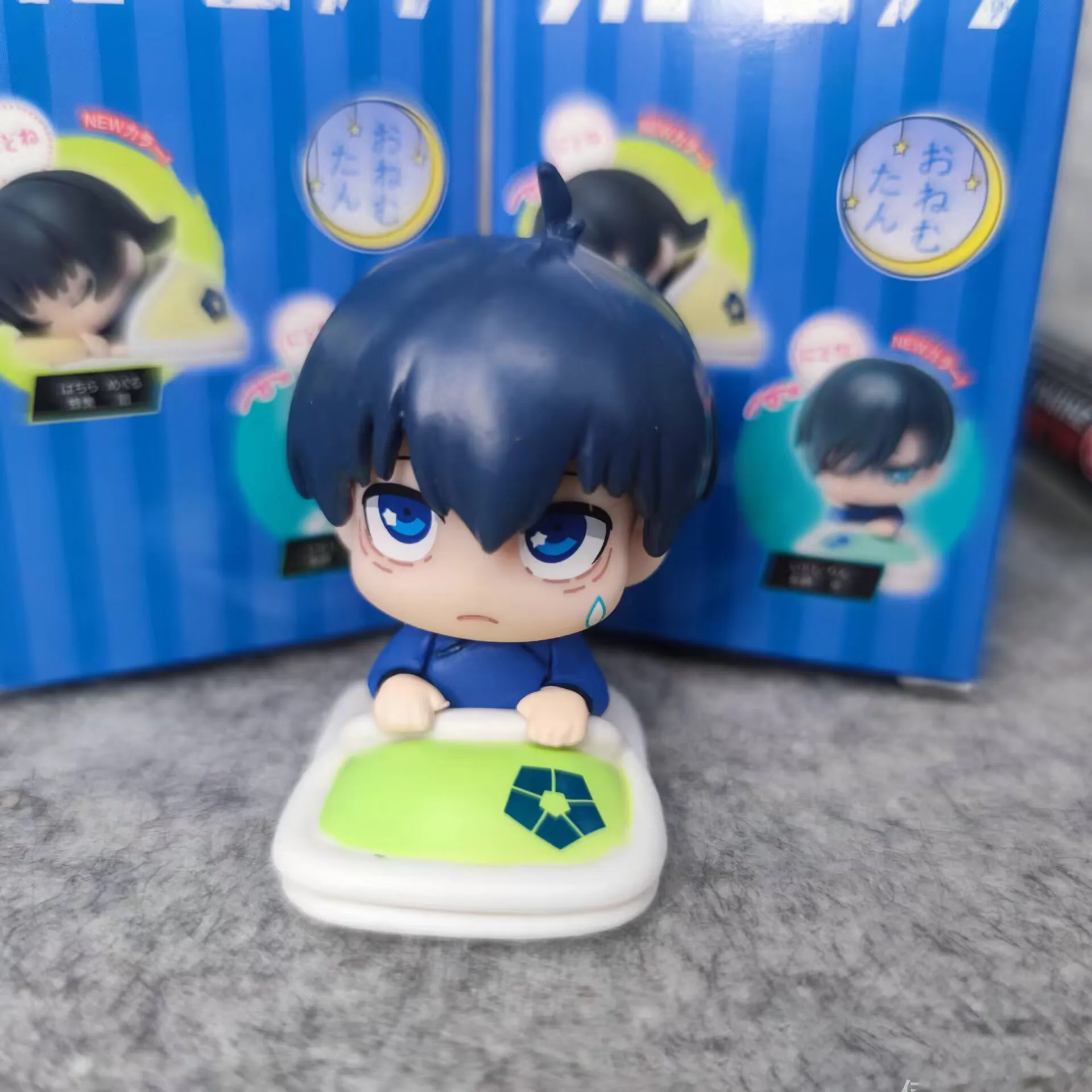 Japanese Anime Gacha Doll Isagi Yoichi Sleeping Style 5 Piece Set Blue ...
