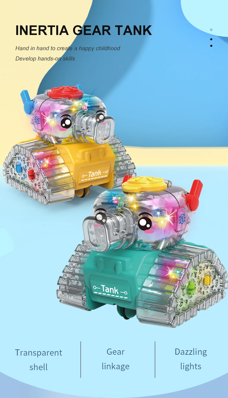 Chengji Electric Transparent Light Up Cartoon Inertia Friction Vehicle ...