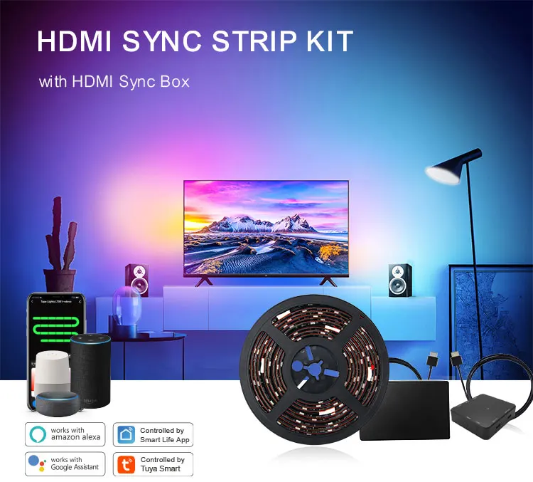 Hdmi Fancy Led Sync Box Ambient Ambilight Tv Backlight Screen Led Back ...