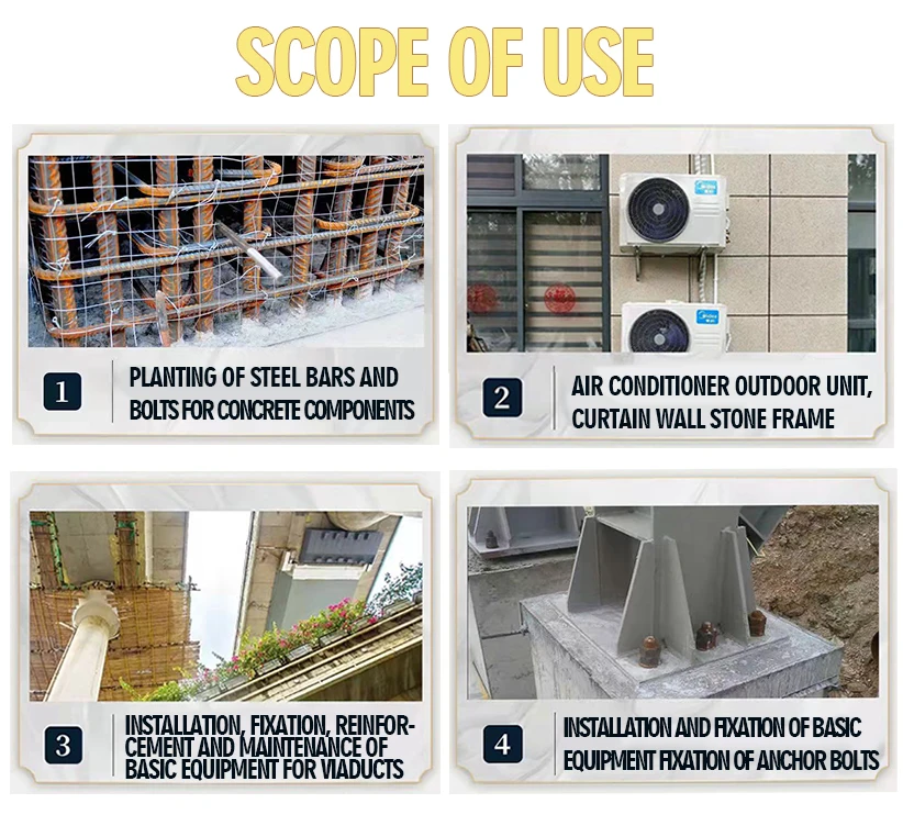 Injection Epoxy Anchoring Rebar Epoxy Anchor Chemical Concrete Anchors ...