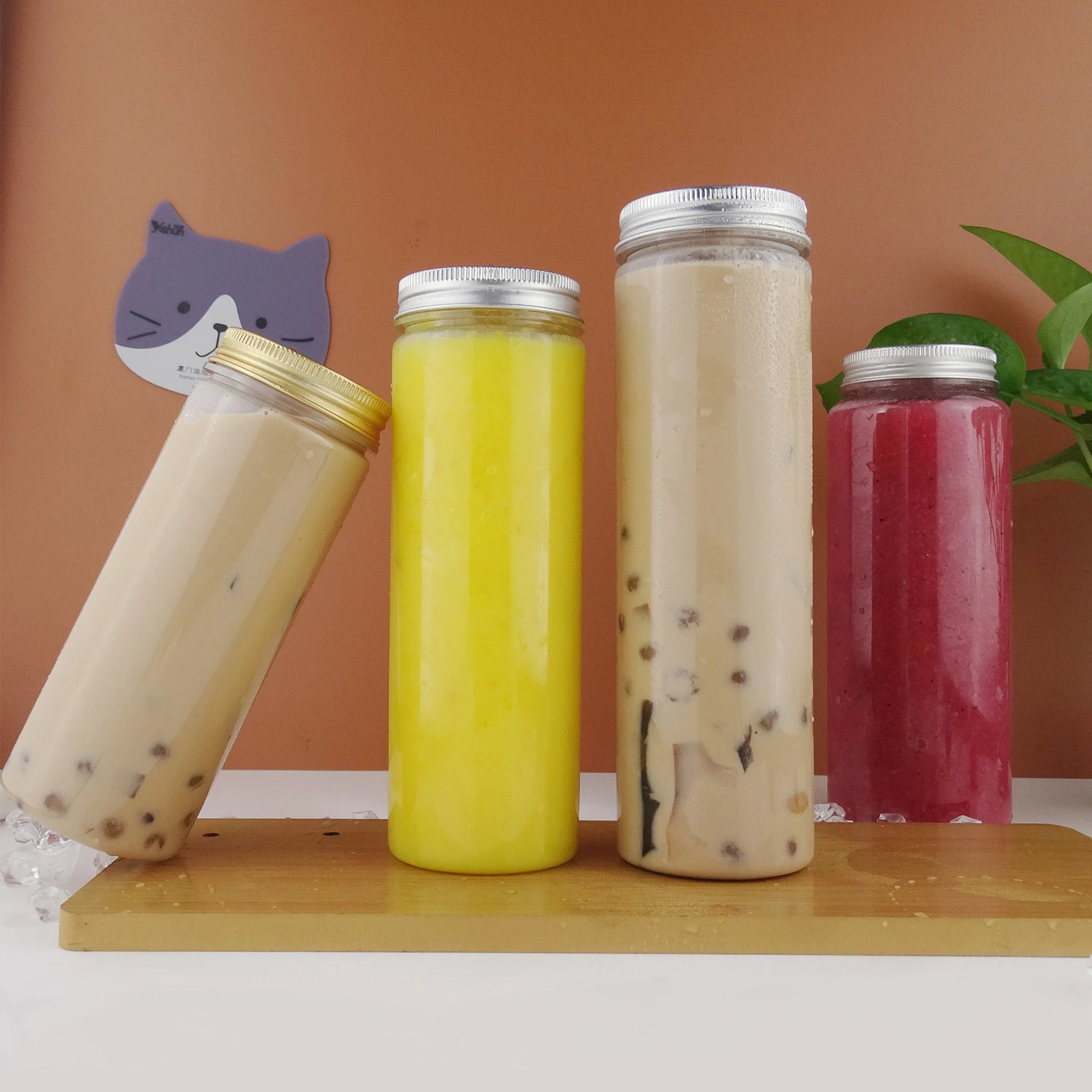 250ml 500ml 1000ml Custom PET Juice Bottle, Drinking Cans Plastic ...