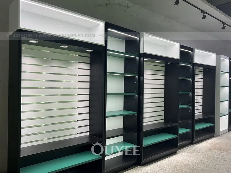 Customized Glass LED Dispensary Furniture for Smoke Shops