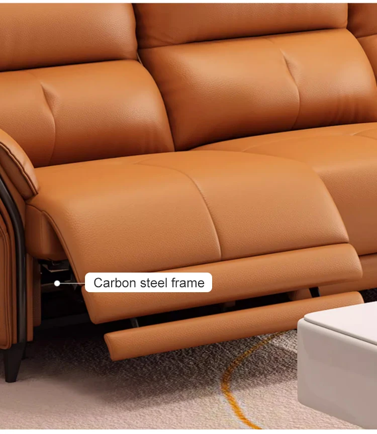Modern Simple Electric Leather Sofa Multi-Functional Wall Row ...
