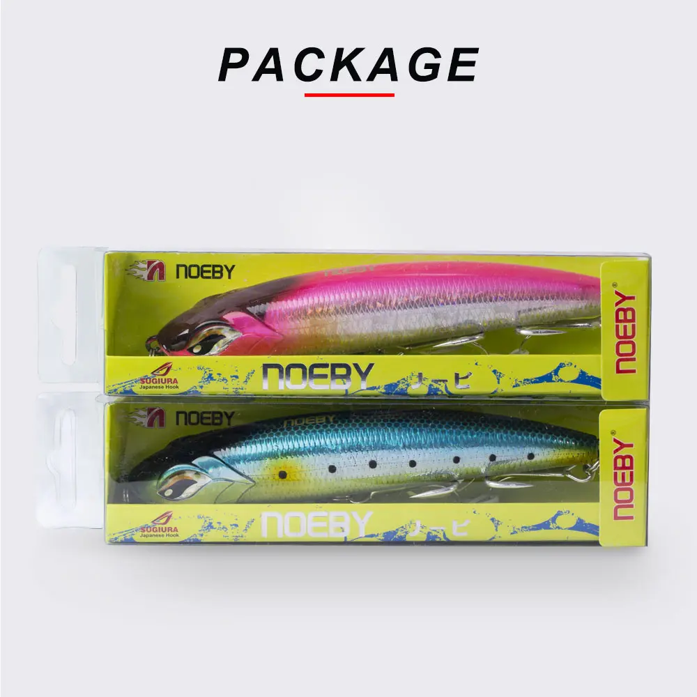 Noeby 160mm/58g Fishing Floating Stickbait Lure Surface Stick Bait ...