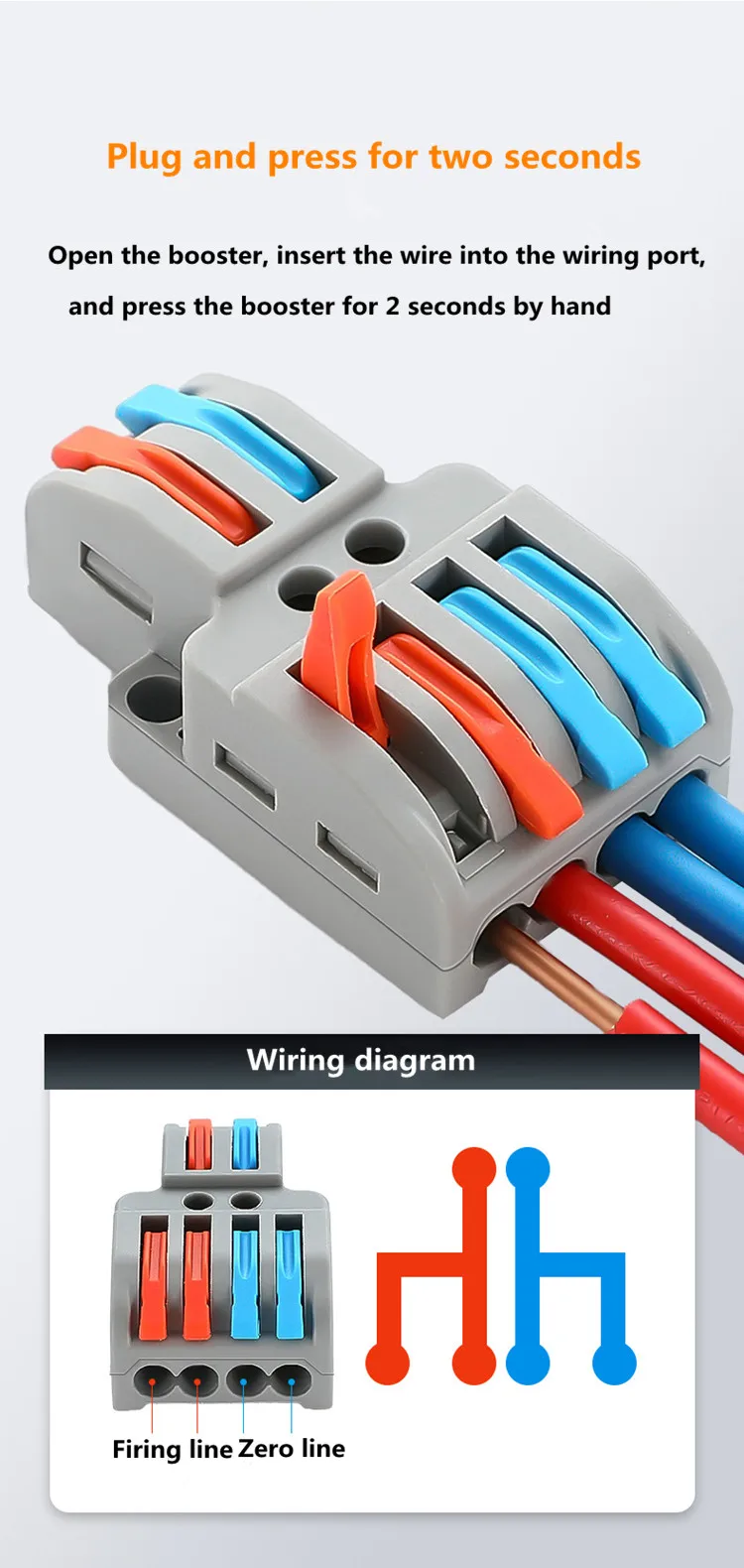 Mini Fast Universal Wire Splitter Terminal Block PCT-422 PCT-622