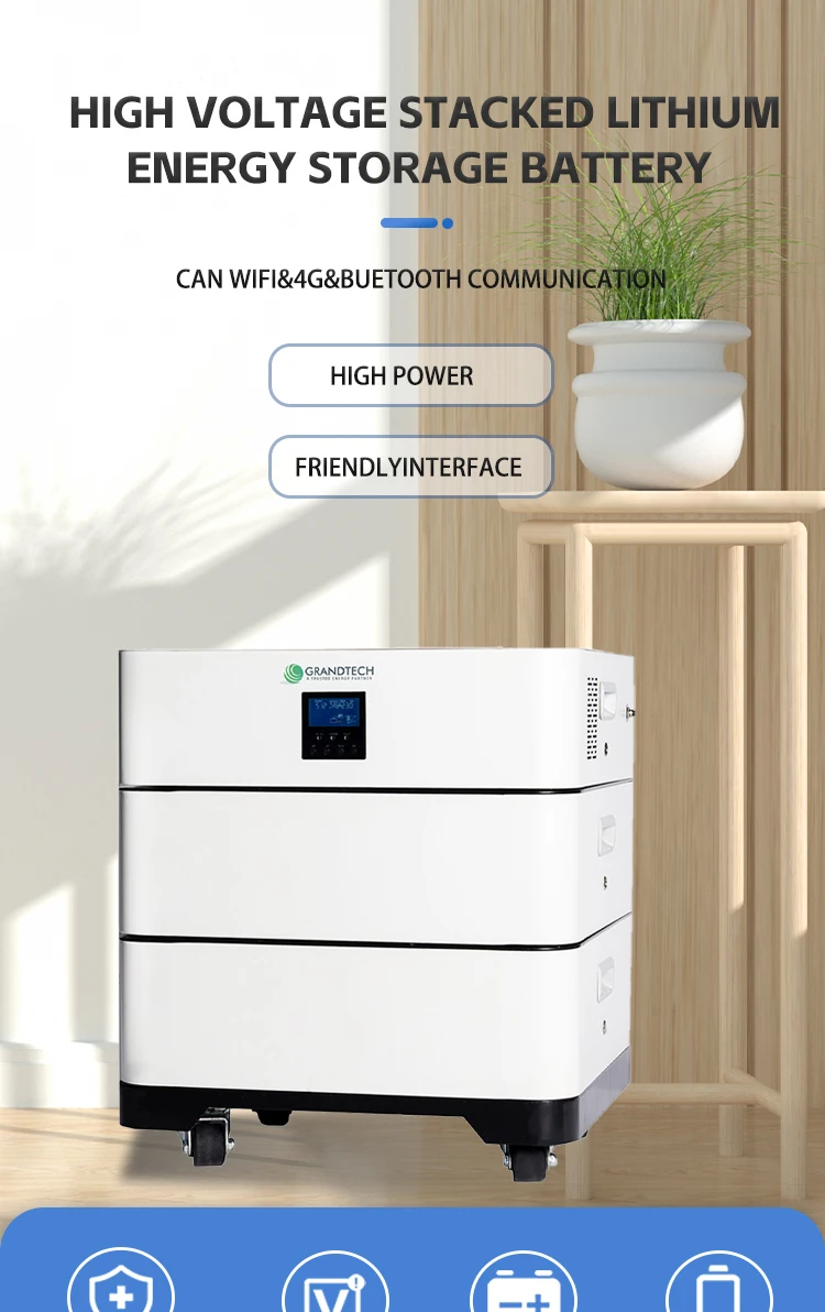 Grandtech High Voltage Stacked Solar Energy Storage Lifepo4 Batteries ...