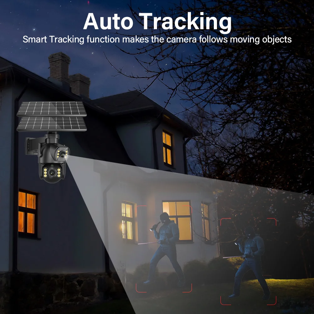 Alibaba.com: 360° wide view, 10x digital zoom, solar-powered 4G/WiFi ...