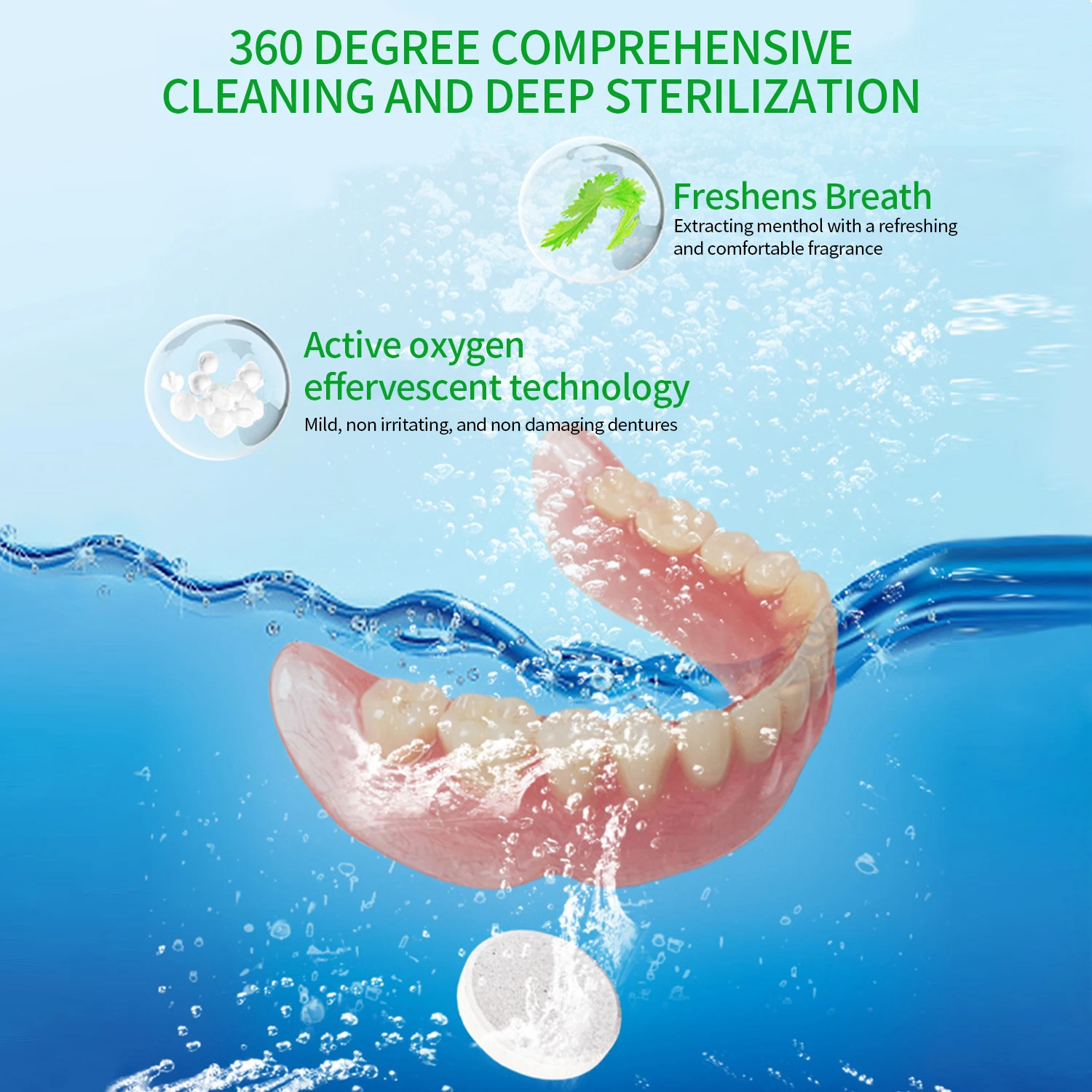 Made In China Denture Cleansing Tablets Cleansers Sterilize And Remove ...