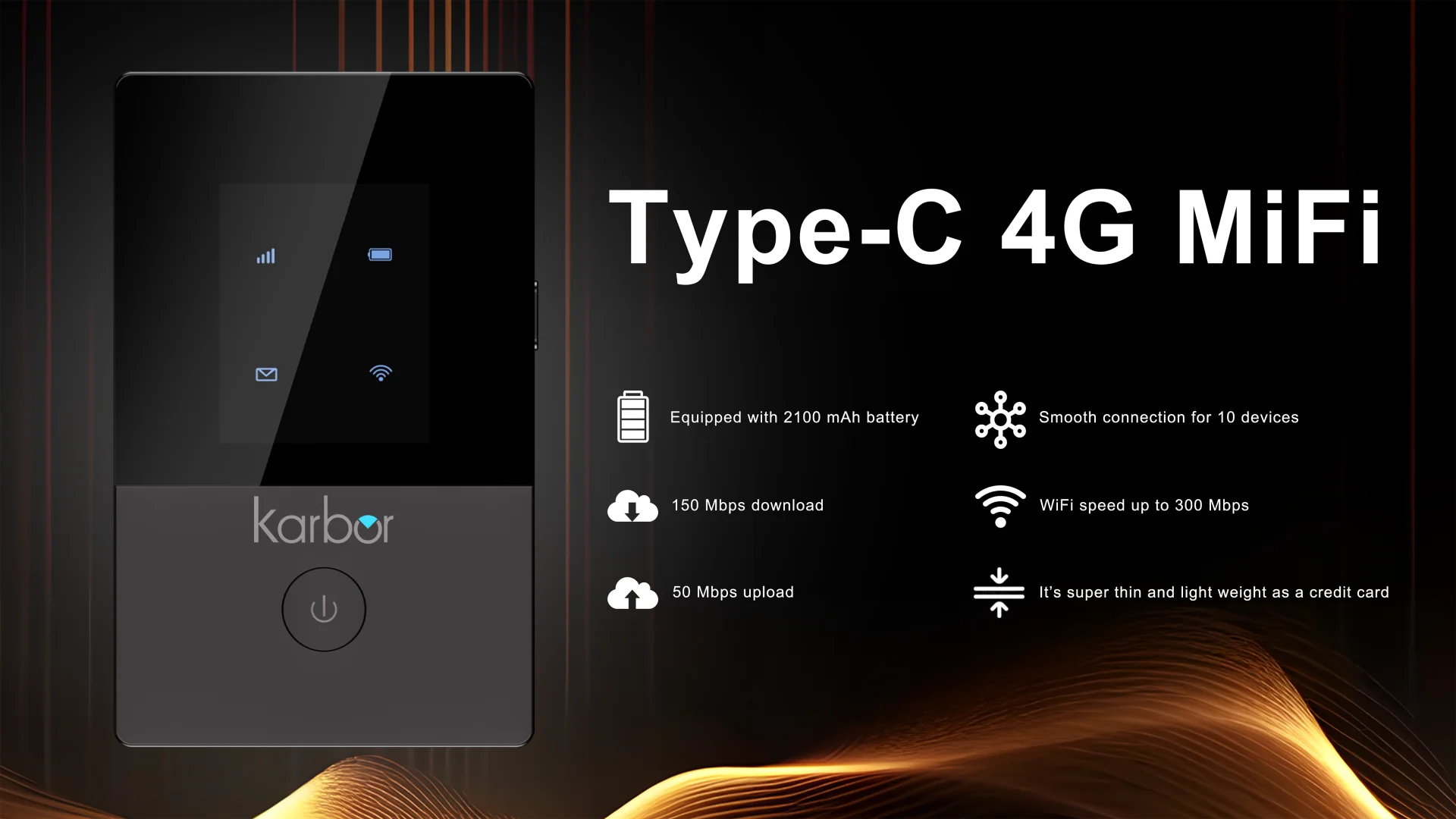 Karbor 4G LTE Outdoor Mobile WiFi Router 150Mbps Speed Mini Design Tuf ...