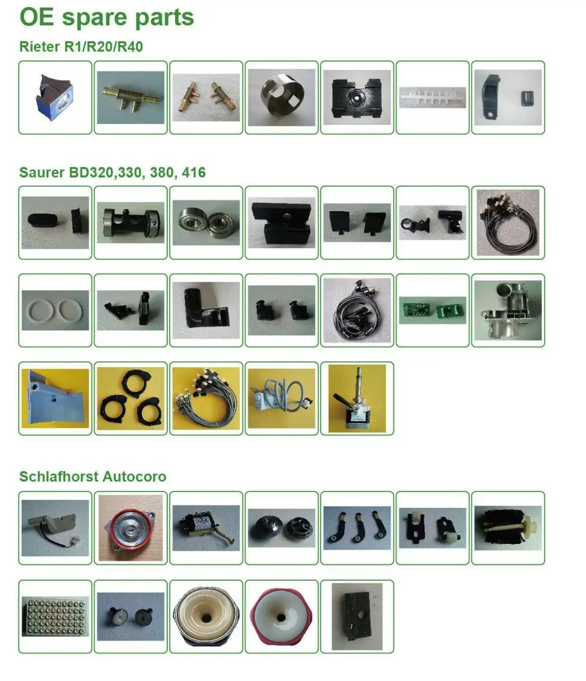 Oe Spare Parts Saurer Bd320/330/380/416 Factory Direct Aa Grade Super ...