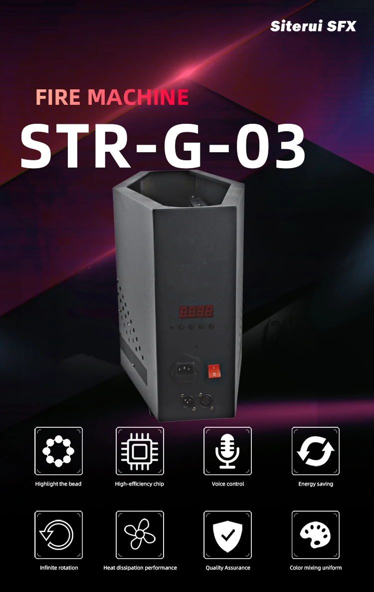 SITERUI SFX New Model LED RGB Flame Light DMX and Remote Control ...
