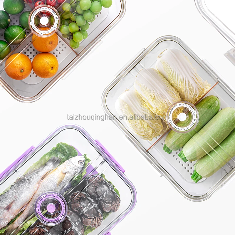 Timed Refrigerator Food Storage Box Lock Time Preservation Kitchen ...