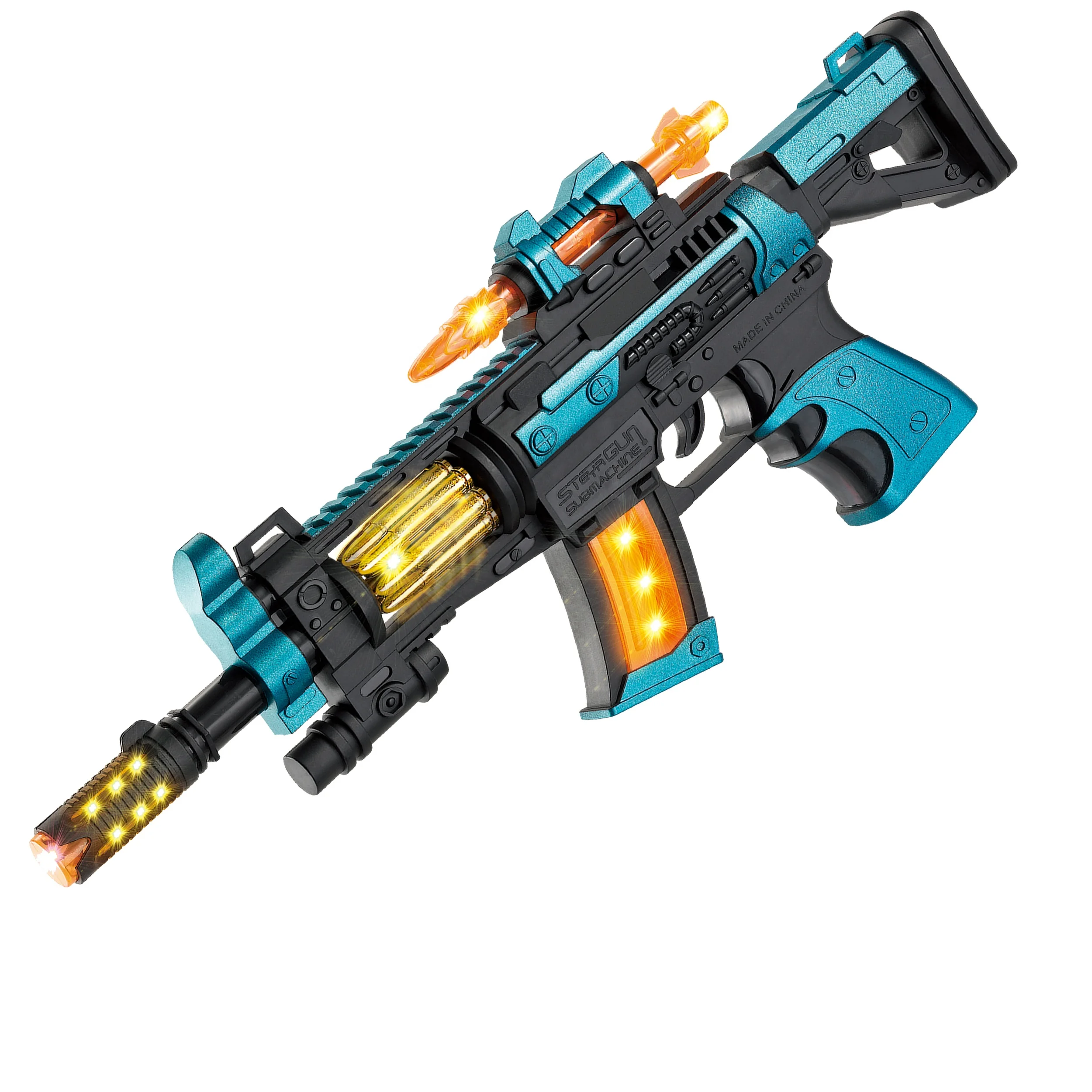 New 33CM Submachine Electric Toy Gun,Electric Light Gun Toy;Battery ...