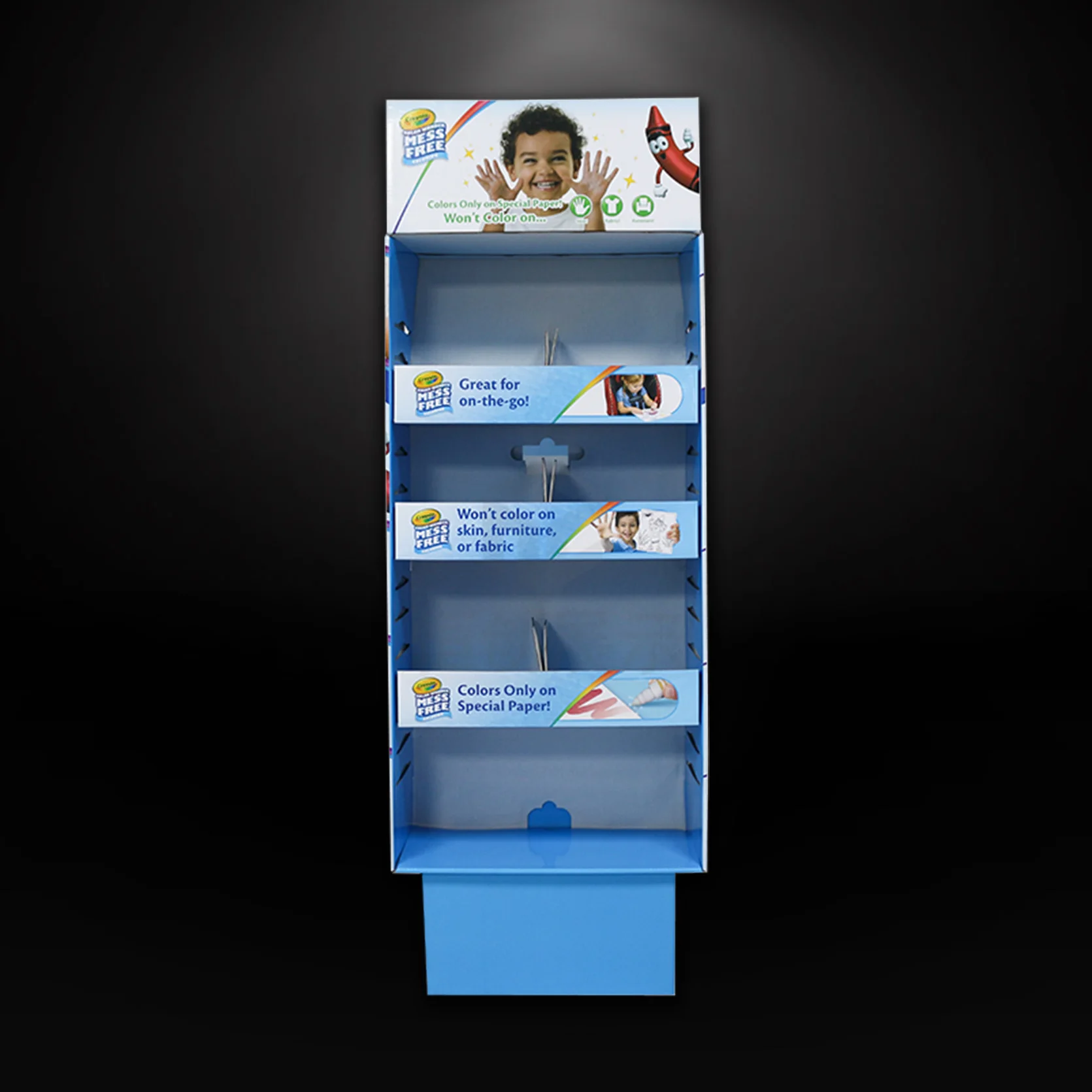 Retail Promotion Stackable Free Standing Point Of Sale Die Cut Grocery ...