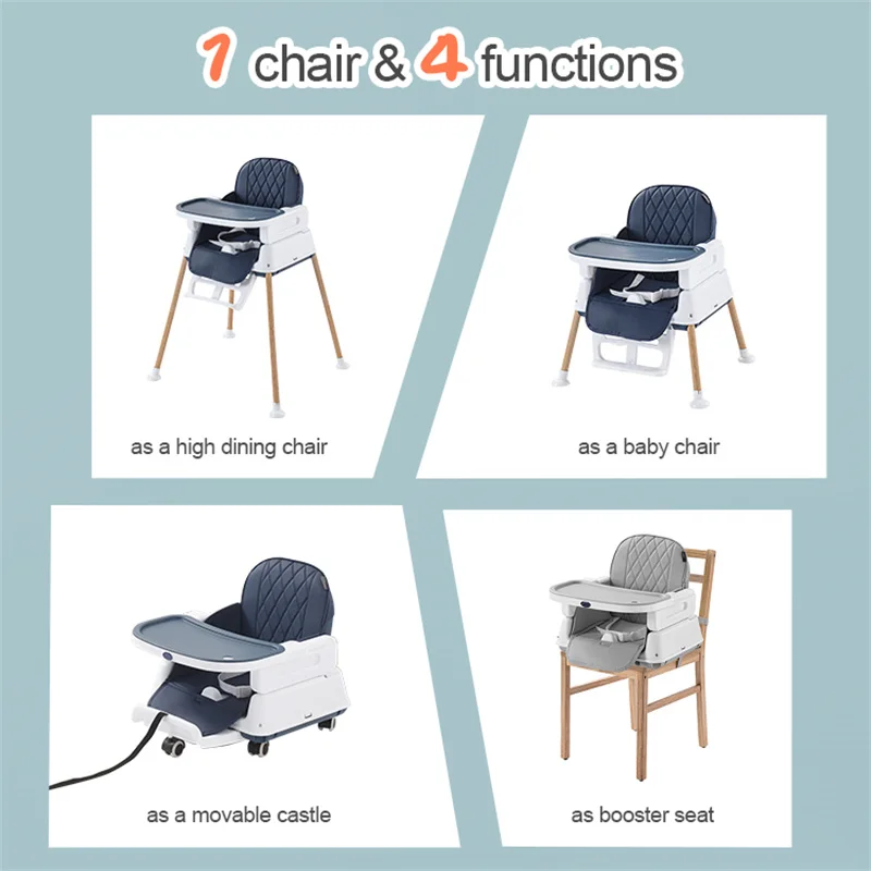 Plastic Kids Child Food Eat Feeding High Chair Baby Eating