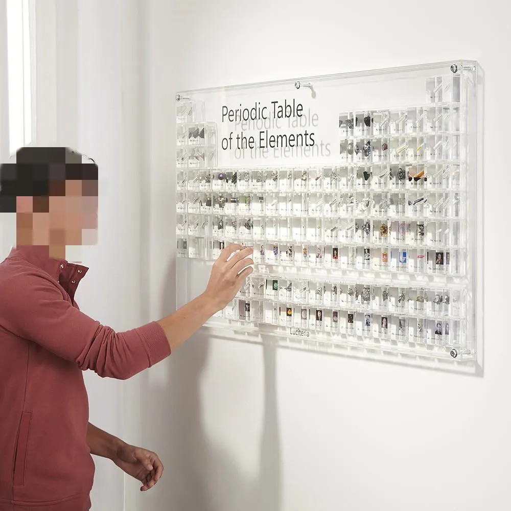 Wall Mounted Chemical Element Display Frame Acrylic 118 Periodic Table ...