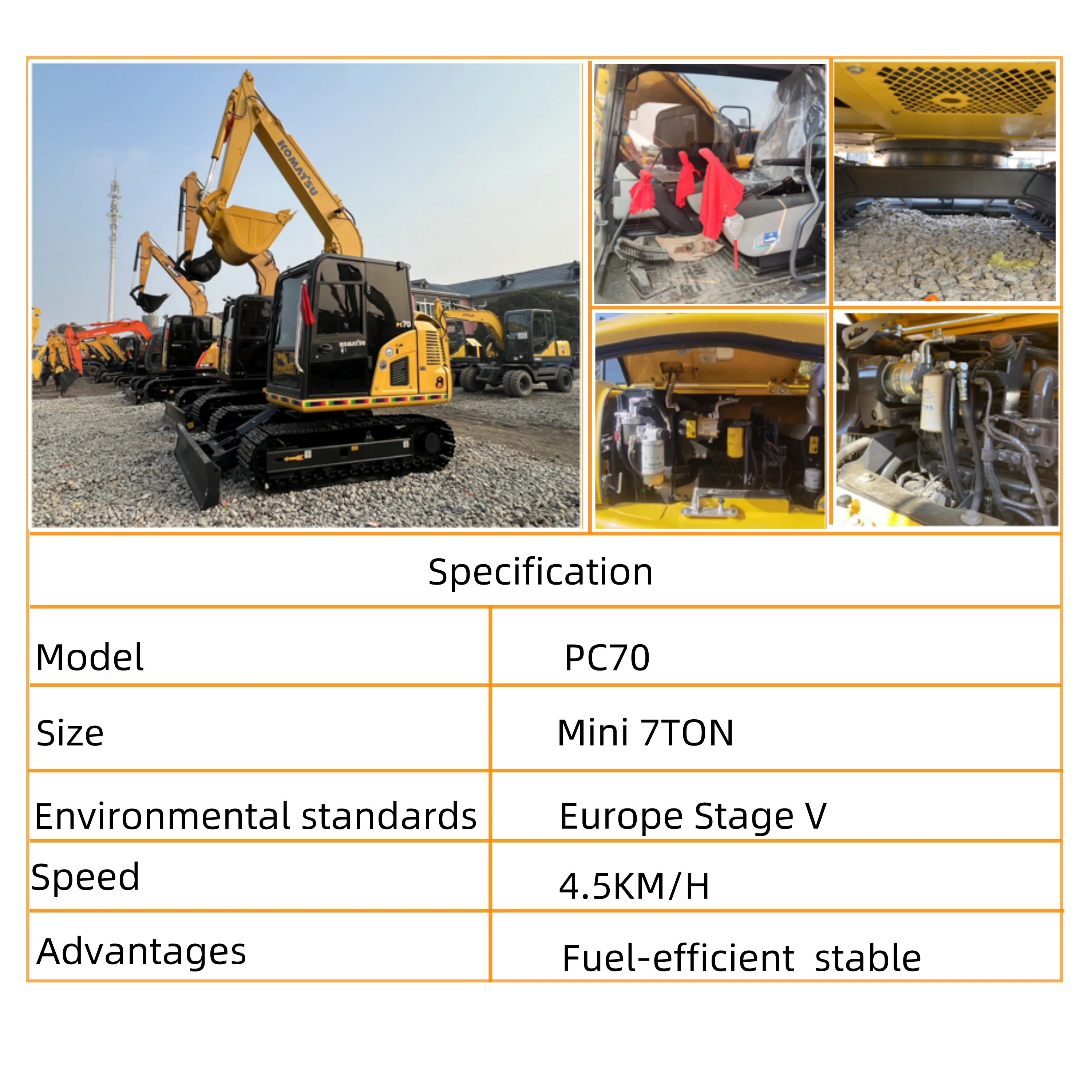 Japan Original Used Large Komatsu Pc70 Best-selling 13ton Used ...