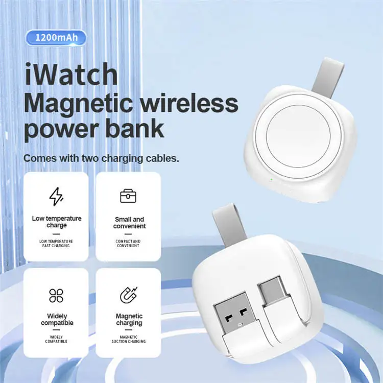 Hottest Mini Portable Magnetic Power Bank For Apple Watch 6/7/8 Ultra ...