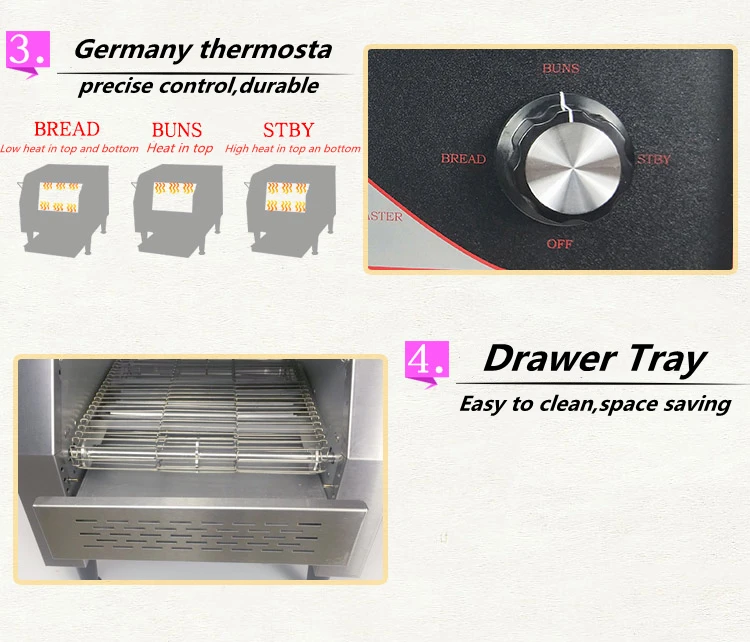 Commercial Professional Conveyor Toaster Machine Breakfast Toaster ...