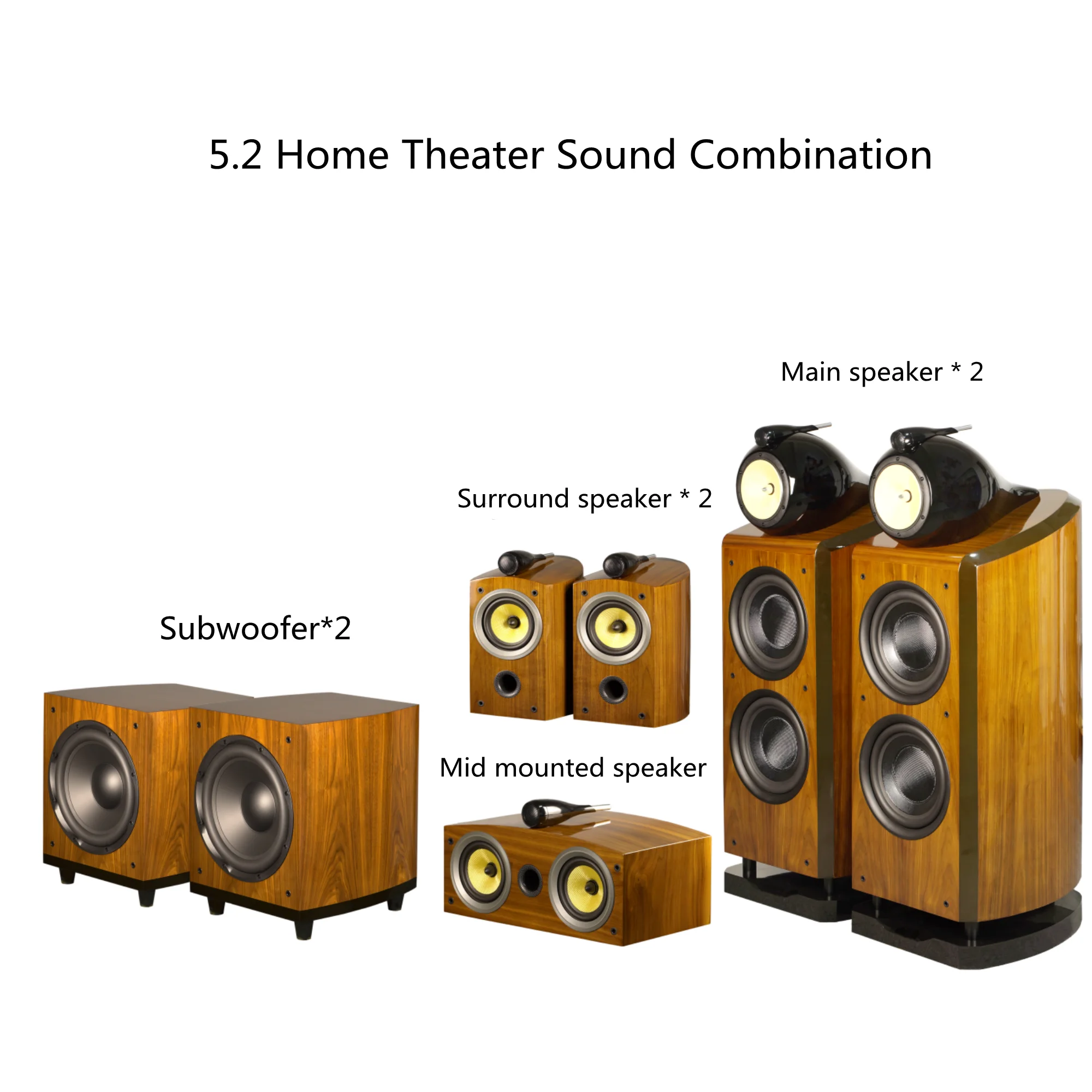 Avplay Double 10 Inch Hifi Fever Speaker - 5.1/5.2 Home Theater