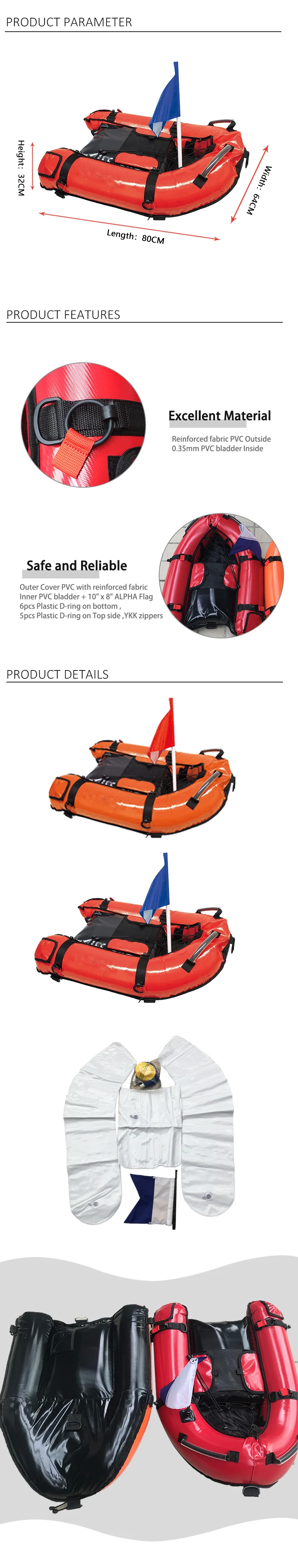 Big Size PVC Inflatable Spearfishing Float Boat - DIY Dive Float