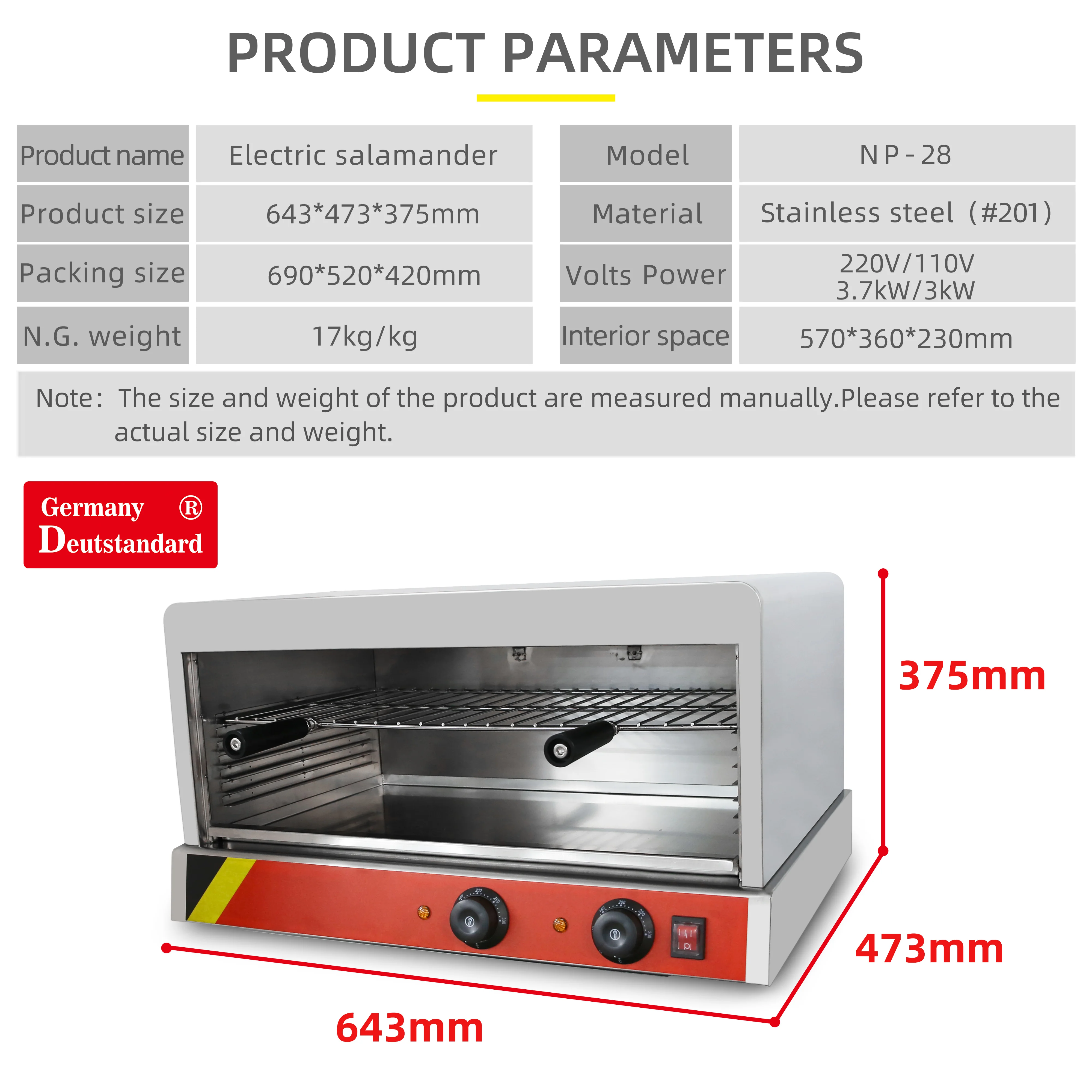 Commercial Electric Salamander - Buy Bakery Machine Commercial Electric ...