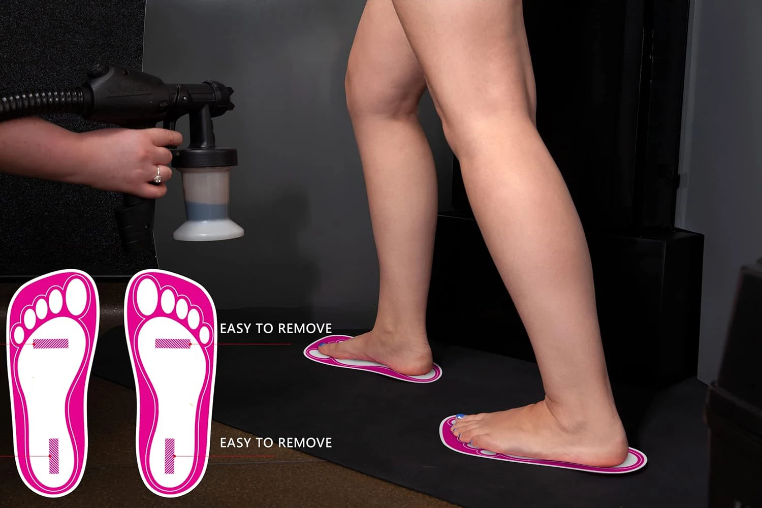 Custom Logo Disposable Sticky Feet Spray Tan Feet Protector Pads For ...