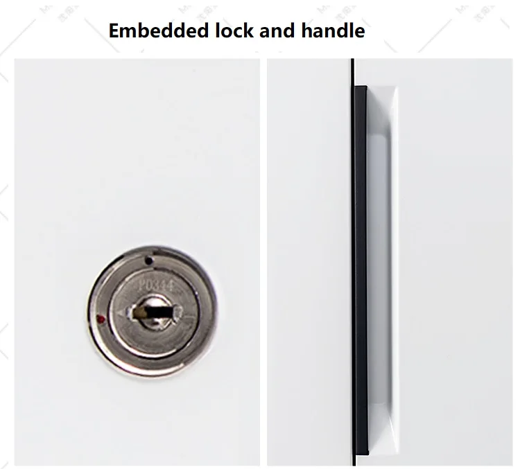 Modern Five-section Steel File Cabinet With Locks Office Furniture For ...