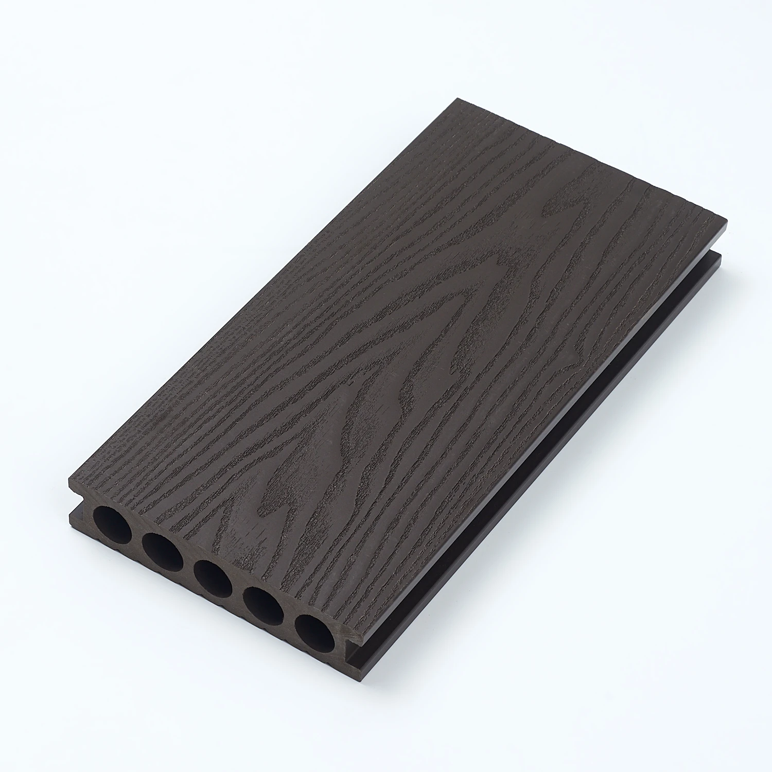 High Quality Custom Weather Resistant 3d Embossed Wood Grain Wpc Decking Outdoor Wooden Plastic ...
