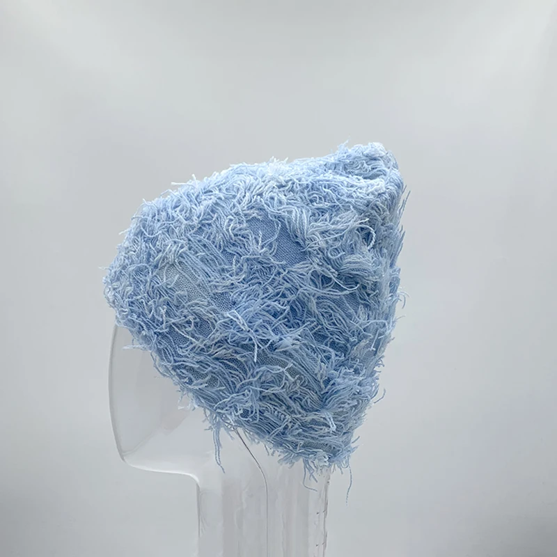 Wholesale Custom Cuffed Fuzzy Mohair Knit Warm Winter Fisherman Hunting ...