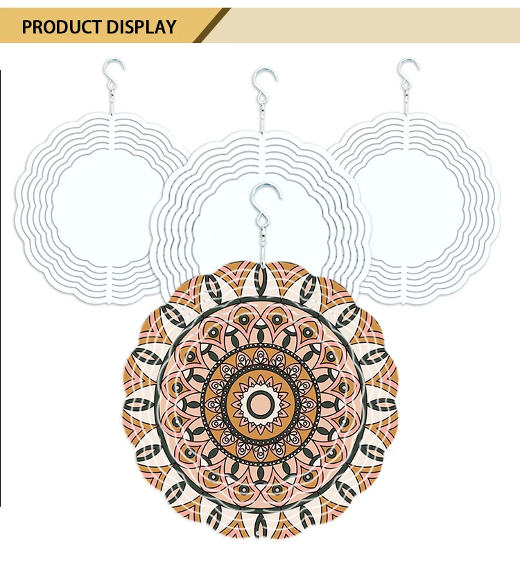 Personalized Bulk Sublimated Round Sublimation Christmas Metal Aluminum ...