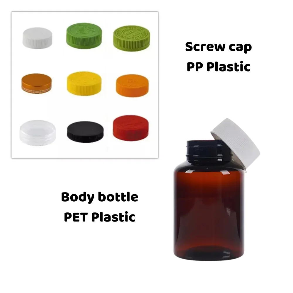 Wholesale Quality 140cc PET Plastic Jars Frosted/Matte Finish Medicine Bottle for Pill Tablet ...