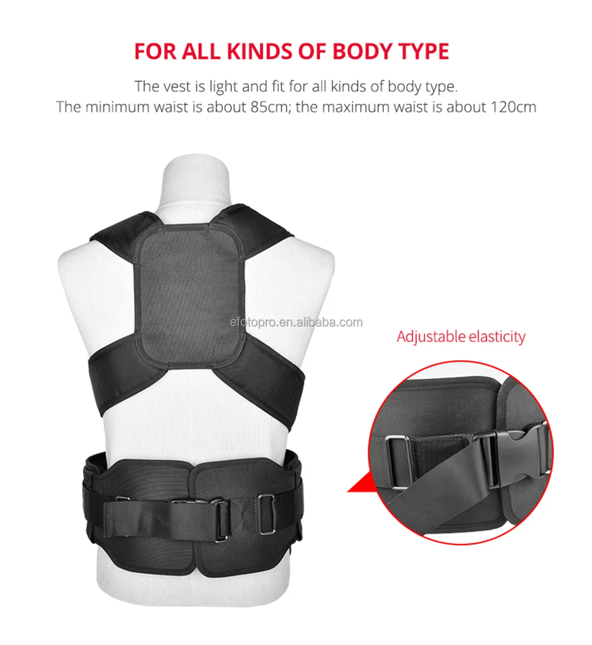 Factory Video Camera Gimbal Gear Support Vest Spring Arm Stabilizer For ...