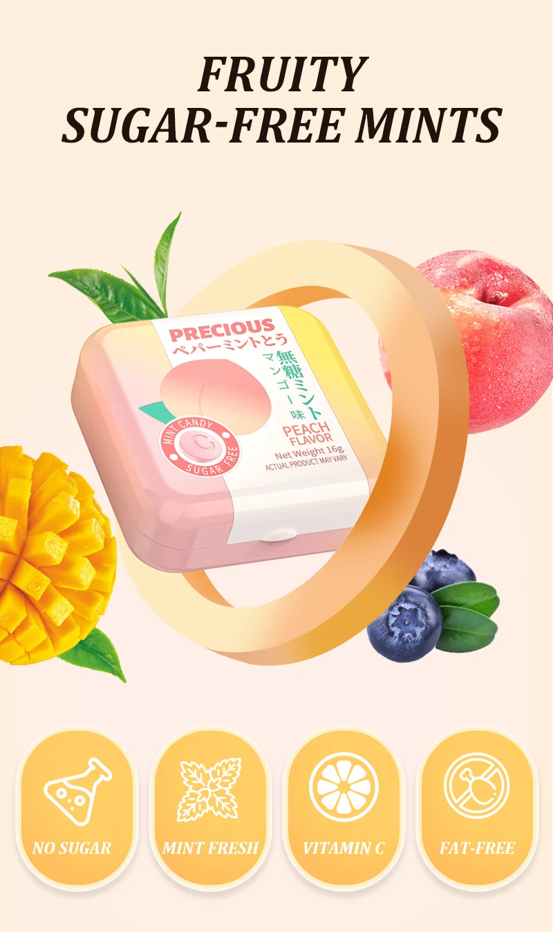 Custom Wholesalers Fresh Breath Sweets Fruit Sugar Free Mint Tablet Candies - Buy Soft Mint ...