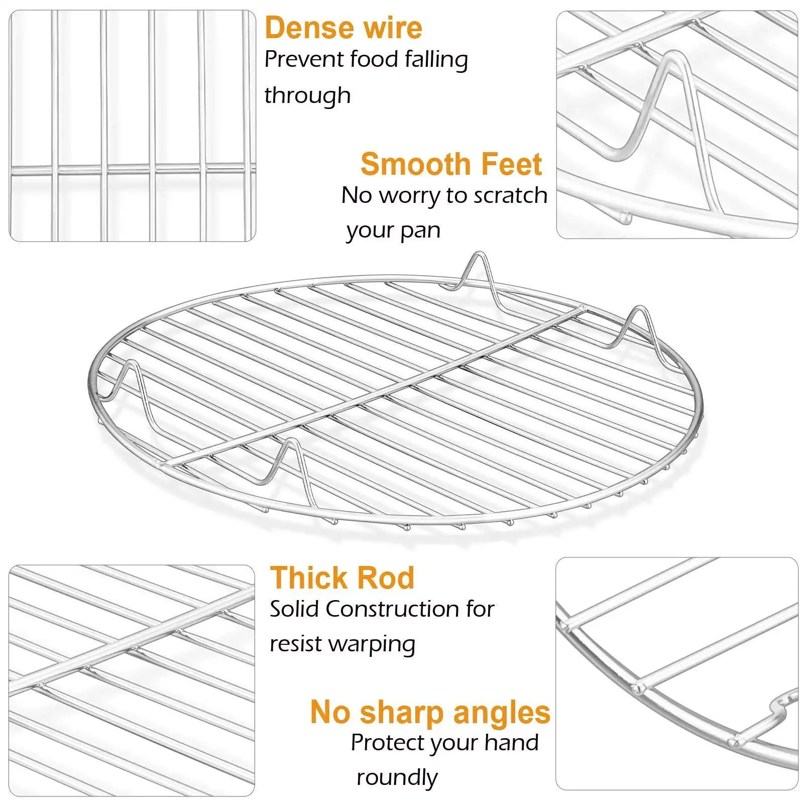 Multifunctional Kitchen Cooker Stainless Steel 304 Round Steamer With ...
