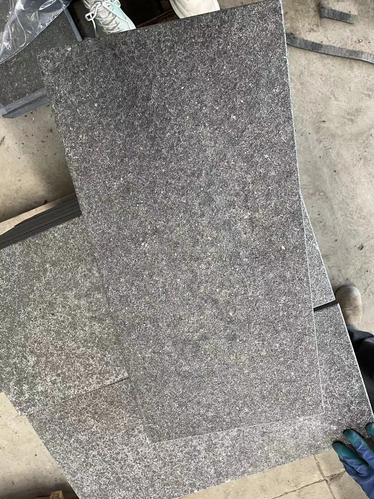 G684 Granite Black Basalt Black Granite Stone Flamed Black Granite For ...